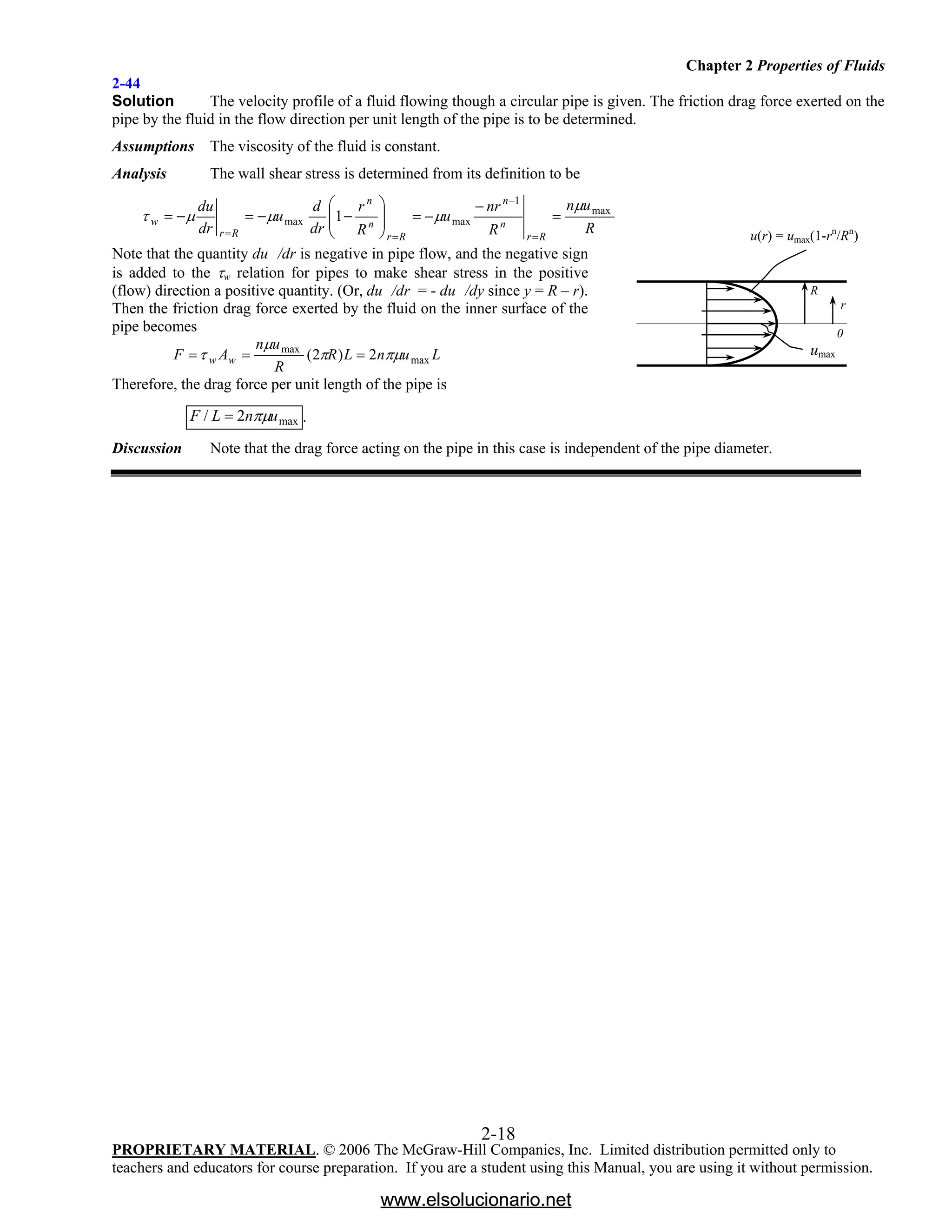 mecanica de fluidos Cengel 1ed (solucionario) | PDF