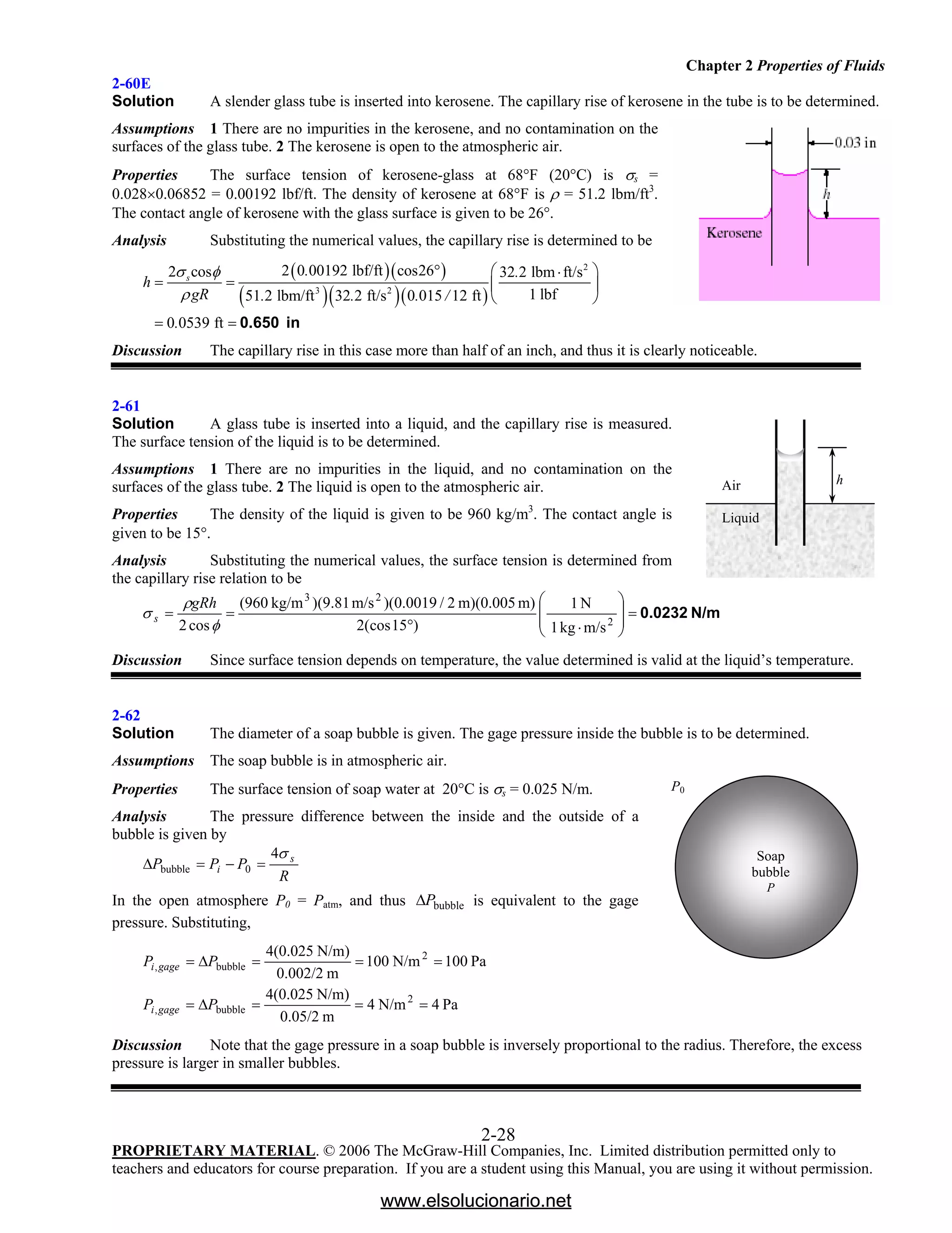 mecanica de fluidos Cengel 1ed (solucionario) | PDF