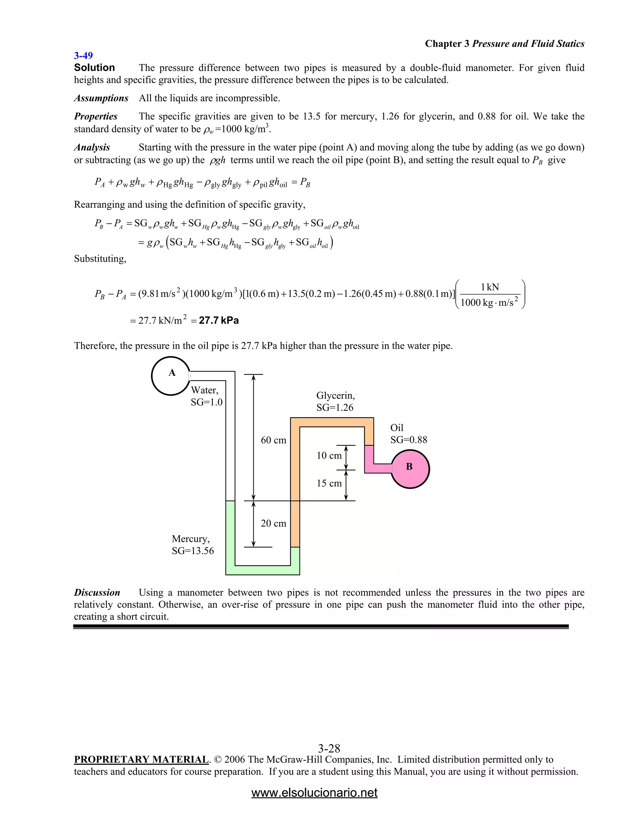 mecanica de fluidos Cengel 1ed (solucionario) | PDF