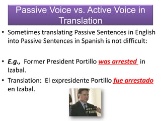 TT Passive Voice in Translation | PPTX