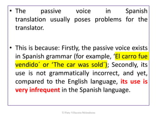 Teaching Capsule "Passive Voice In Translation" | PPTX