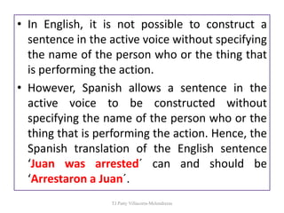 Teaching Capsule "Passive Voice In Translation" | PPTX