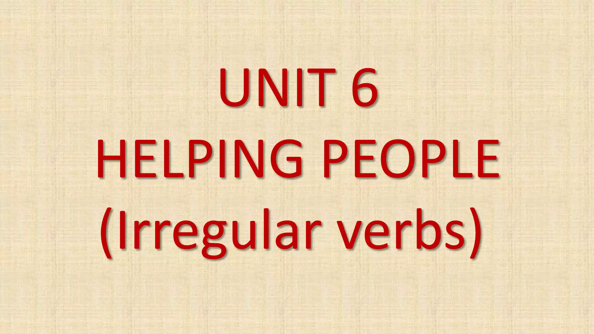 Tt6 unit 6 presentation b | PPT