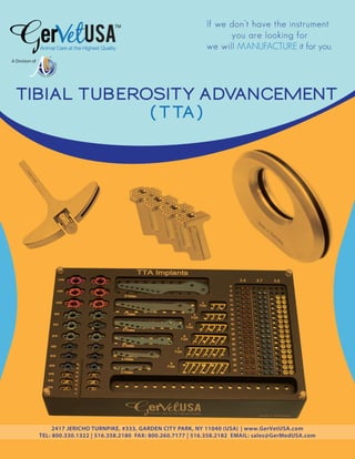 TTA (Tibial Tuberosity Advancement) surgical instruments surgical ...