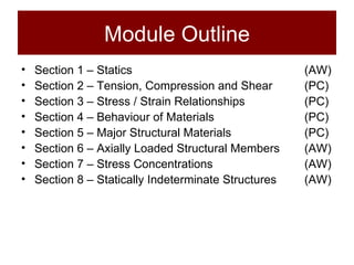 Structures and Materials- Outline and Introduction | PPT