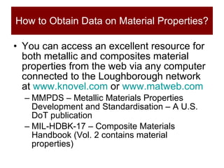 Structures and Materials- Section 5 Major Structural Materials for ...