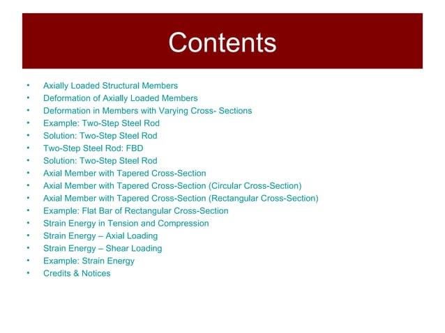 Structures and Materials- Section 6 Axially Loaded Structural Members ...