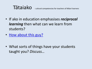 Tātaiako ako | PPTX