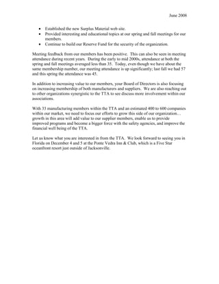 TTA Membership Package | PDF