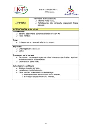 Ttantto: jarduerak | PDF