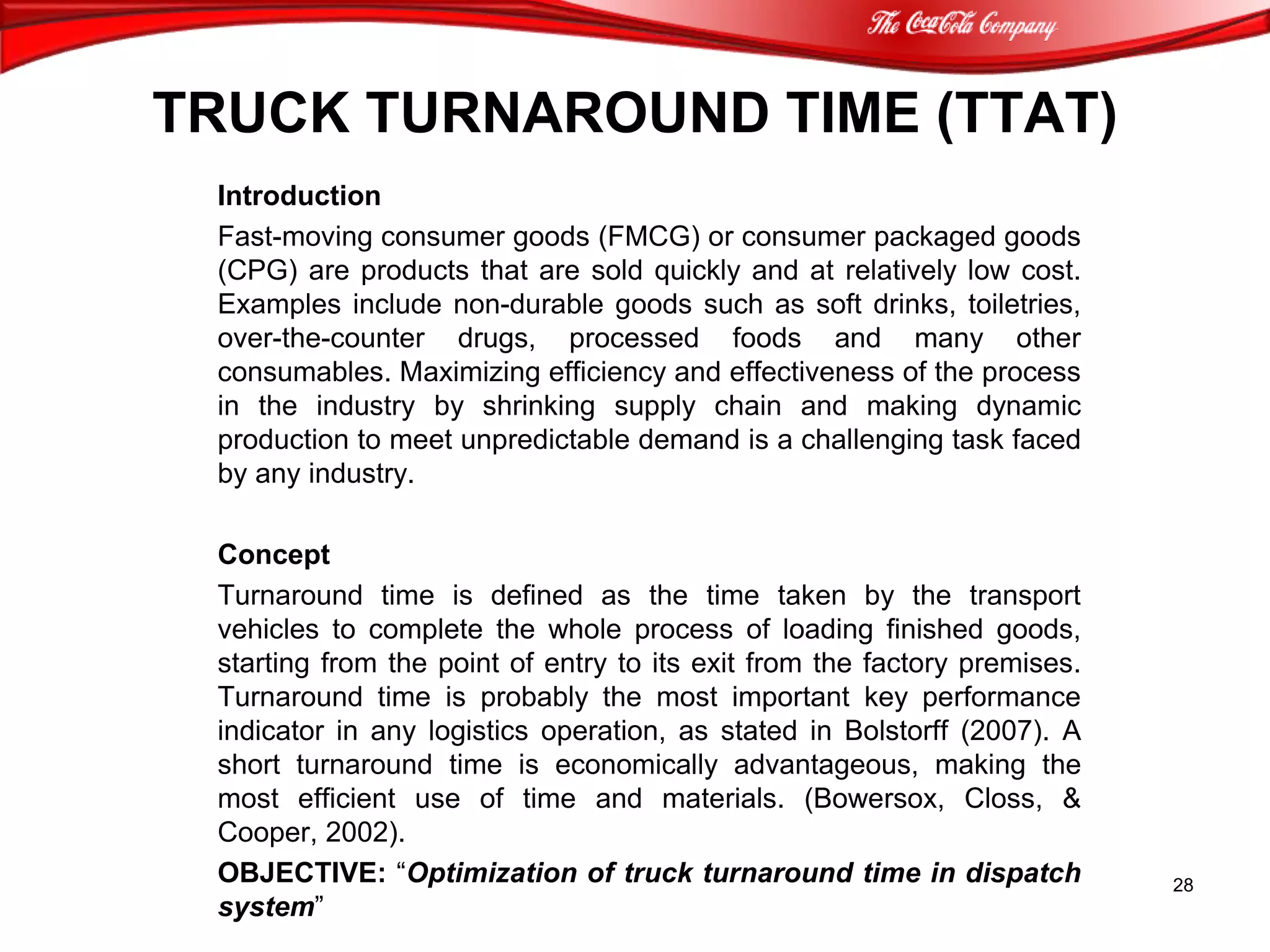Evaluation and Reduction of Truck Turnaround Time | PPTX