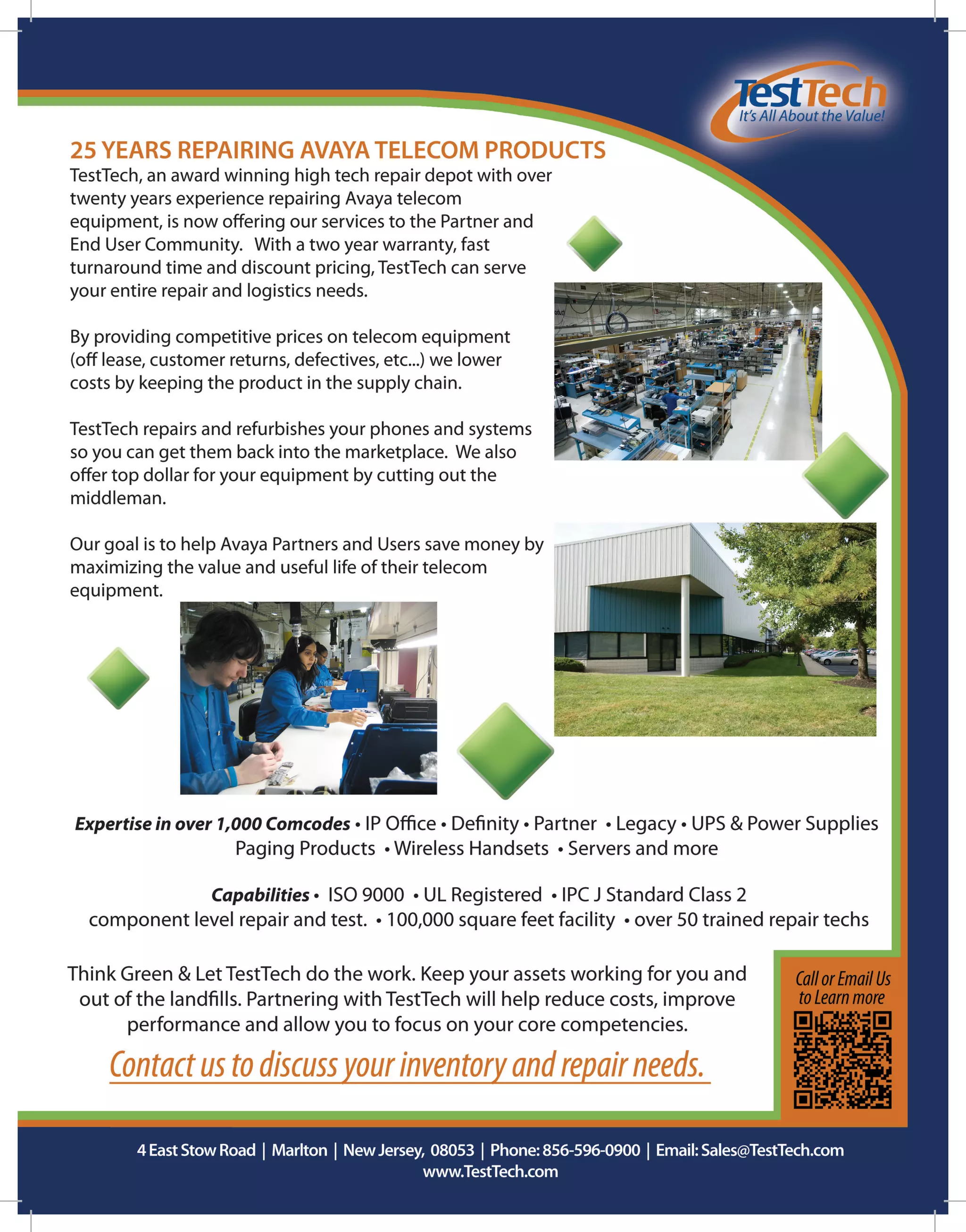 Test Tech Avaya Brochure | PDF