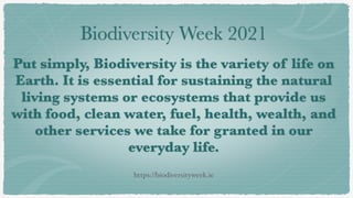 Biodiversity week 2021 | PPT