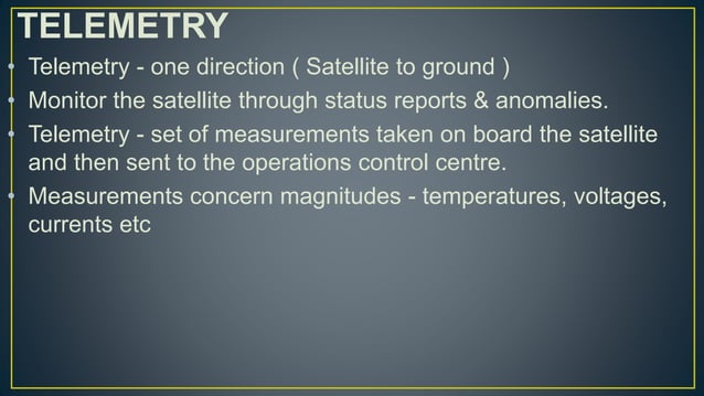 telemetry tracking and command systems | PPTX