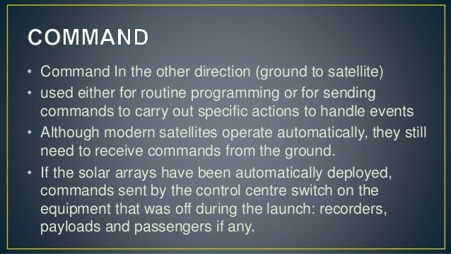 telemetry tracking and command systems