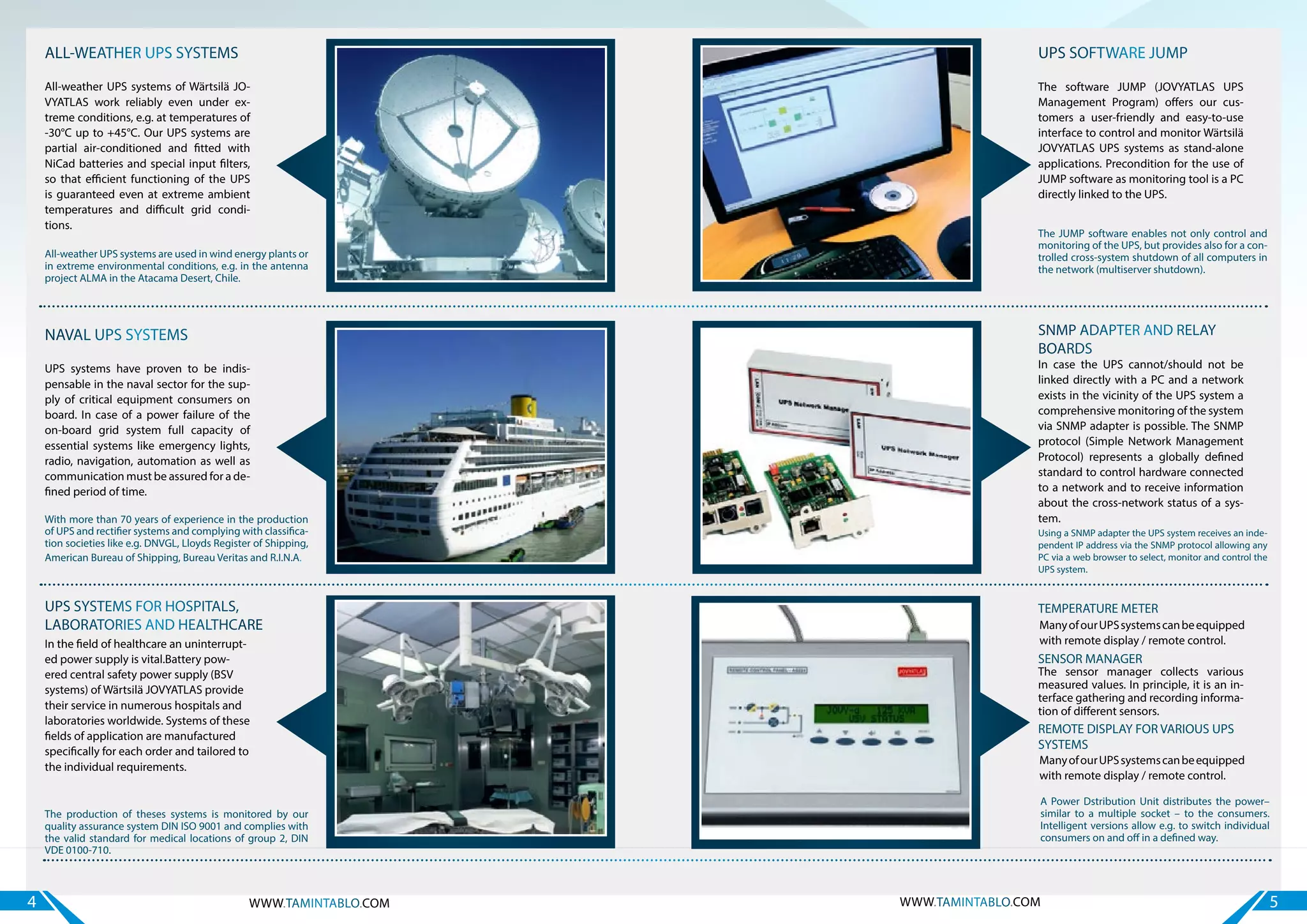 UPS SYSTEMS TAMIN TABLO JOVIATLAS General Catalouge | PDF