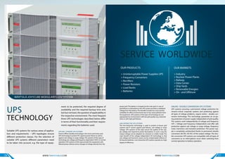 UPS SYSTEMS TAMIN TABLO JOVIATLAS General Catalouge | PDF