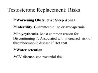 Dr. Paul Turek: Male Hypogonadism and Testosterone | PPT