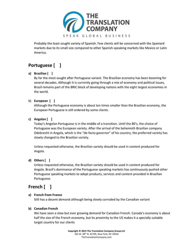 TTC Localization Check-List | PDF
