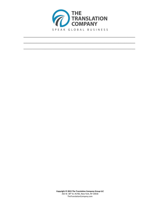 TTC Localization Check-List | PDF