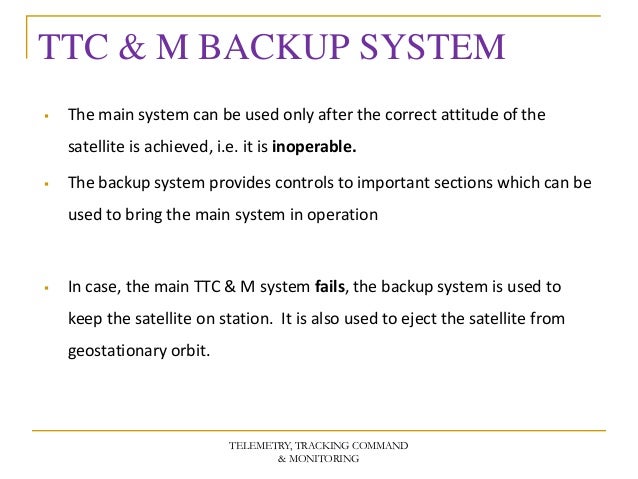 TELEMETRY, TRACKING COMMAND & MONITORING