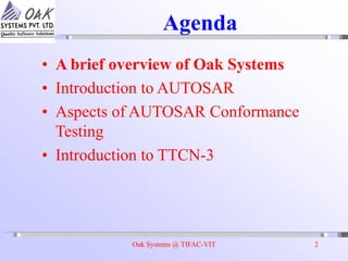Introduction to TTCN-3 and AUTOSAR Conformance Testing | PDF