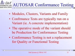 Introduction to TTCN-3 and AUTOSAR Conformance Testing | PDF