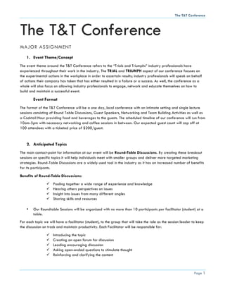 T&T Conference | PDF