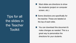 Part 1: Introductory Activities | PPTX