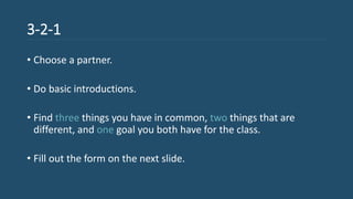 Part 1: Introductory Activities | PPTX