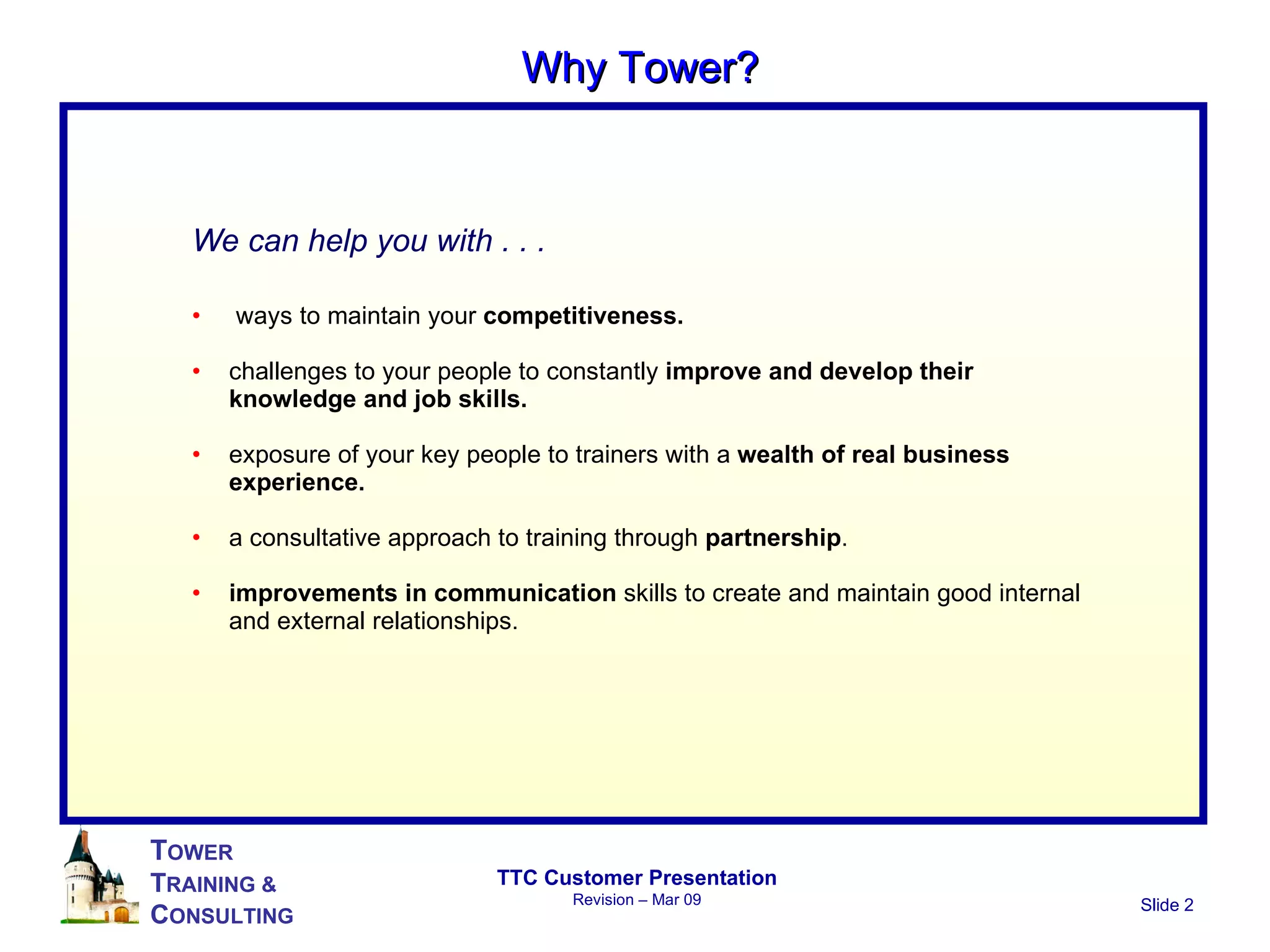 TTC Services Presentation | PPT