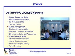 TTC Services Presentation | PPT