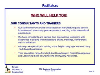 TTC Services Presentation | PPT