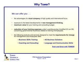 TTC Services Presentation | PPT