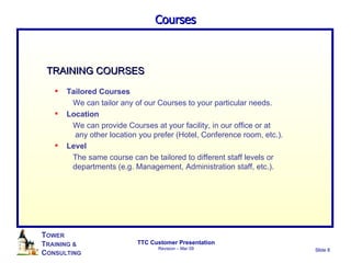 TTC Services Presentation | PPT