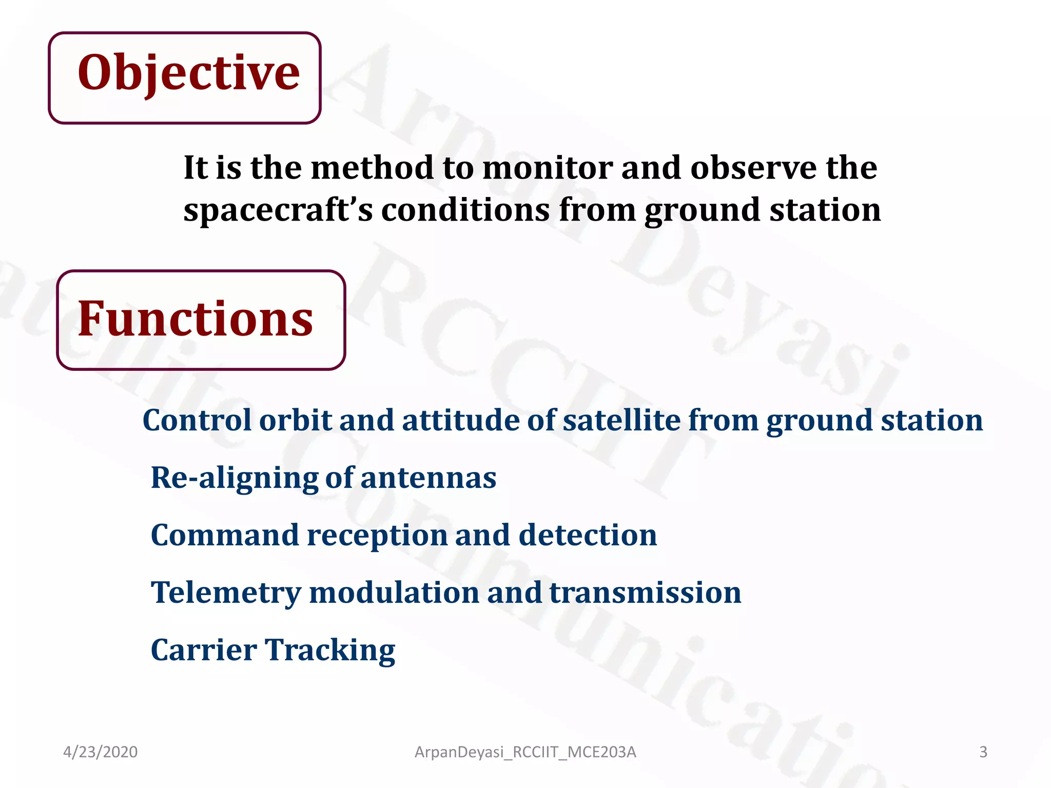 TT&C subsystem | PDF