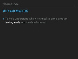 TDD Agile Jenga | PPT