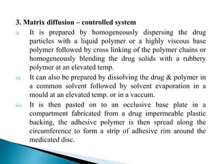 transdermal drug delivery system | PPTX