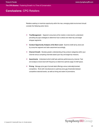 SymphonyIRI: The CPG Basket: Fostering Growth in a Time of Conservation Dec2011 | PDF