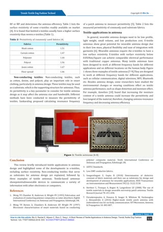A Short Review of Textile Applications in Antenna Design| Trends in ...