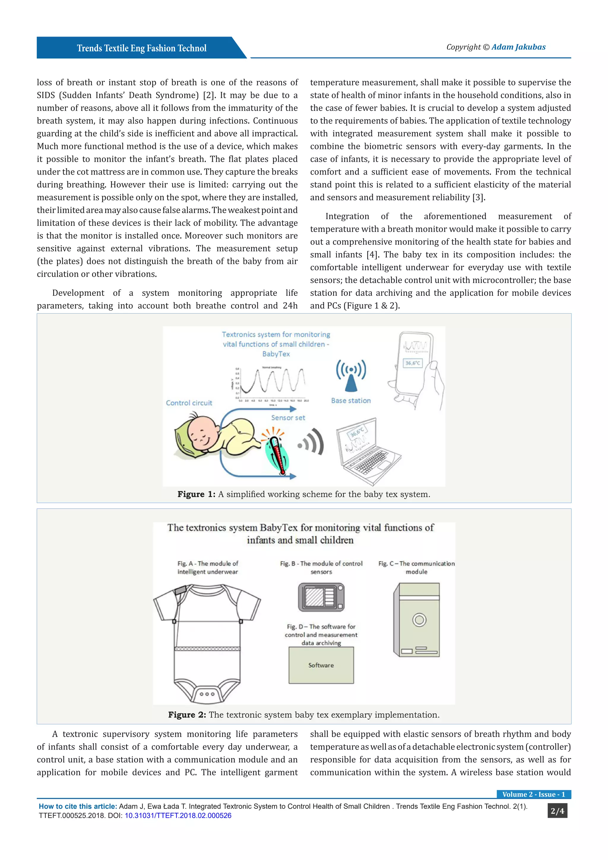 Integrated Textronic System to Control Health of Small Children_Crimson ...