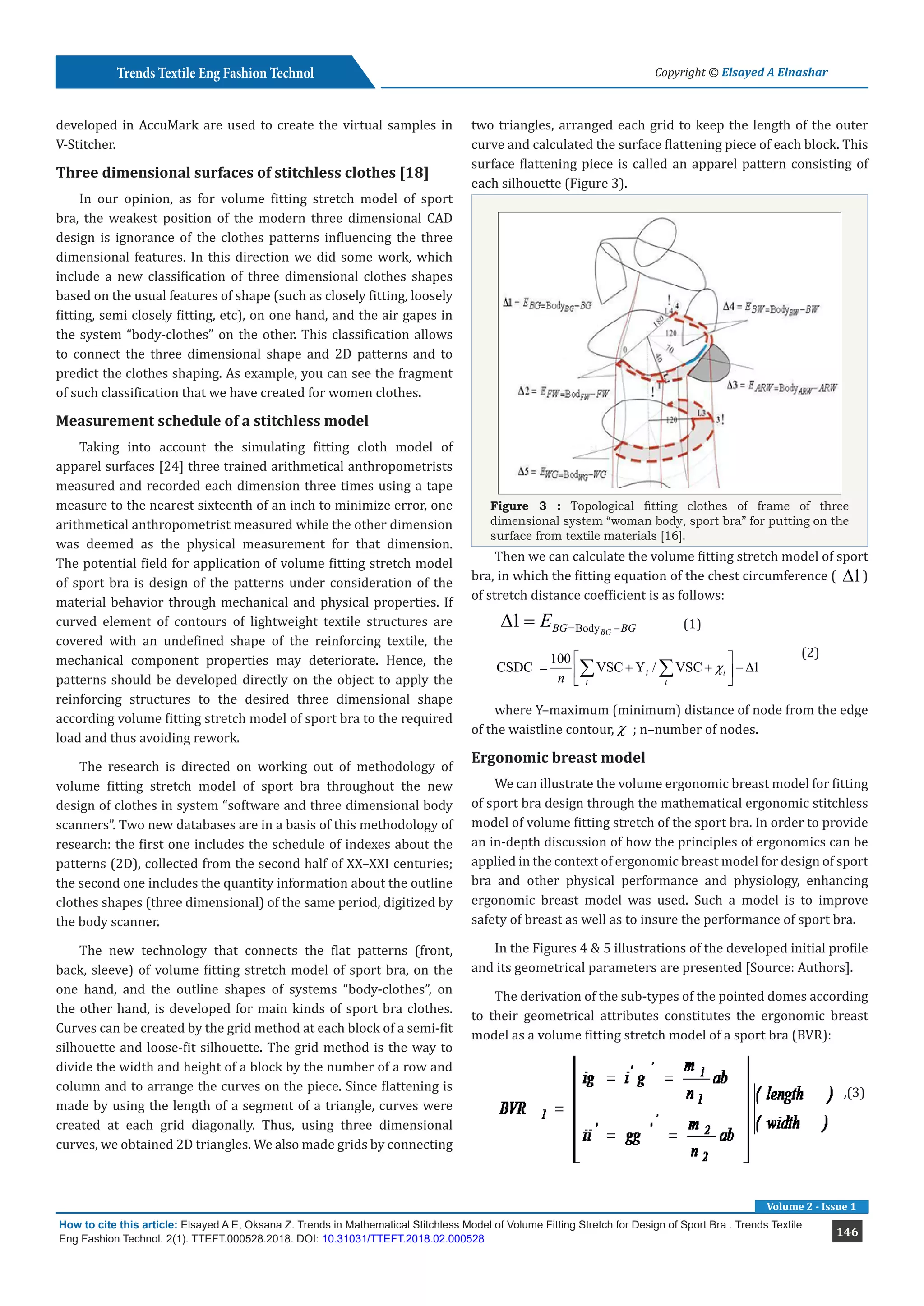 Trends in Mathematical Stitchless Model of Volume Fitting Stretch for Design of Sport Bra ...