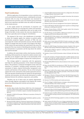 The Application of the Classification of the Theory of Inventive Problems Solving (Triz) in ...