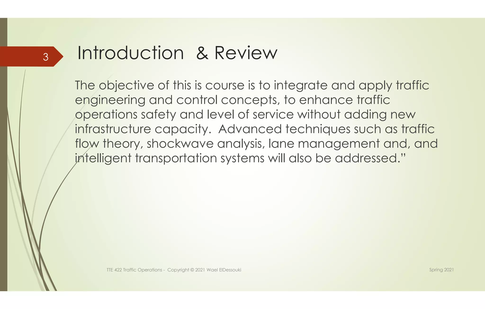 Traffic Operations and Management: Module1: Grade Separation & Weaving Segments | PPT