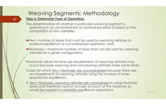 Traffic Operations and Management: Module1: Grade Separation & Weaving ...