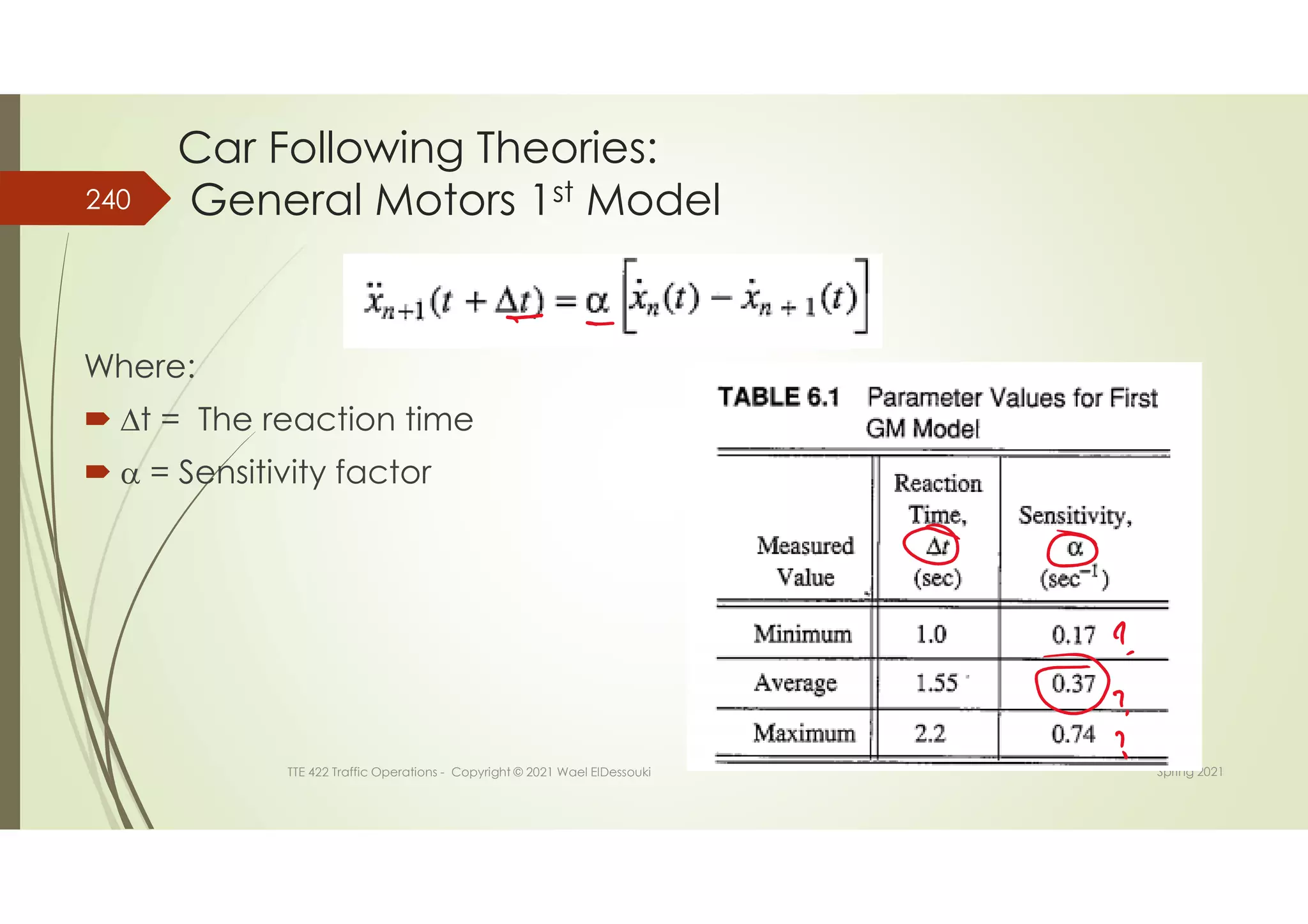 TTEng 422 s2021 module 5 Introduction to Traffic Flow Theory | PDF