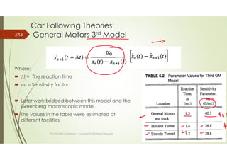 TTEng 422 s2021 module 5 Introduction to Traffic Flow Theory | PDF