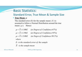 Tteng 441 traffic engineering fall 2021 part2 | PDF