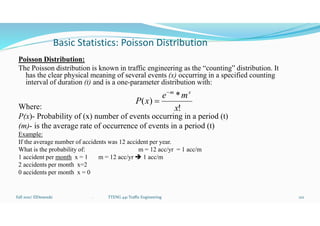 Tteng 441 traffic engineering fall 2021 part2 | PDF