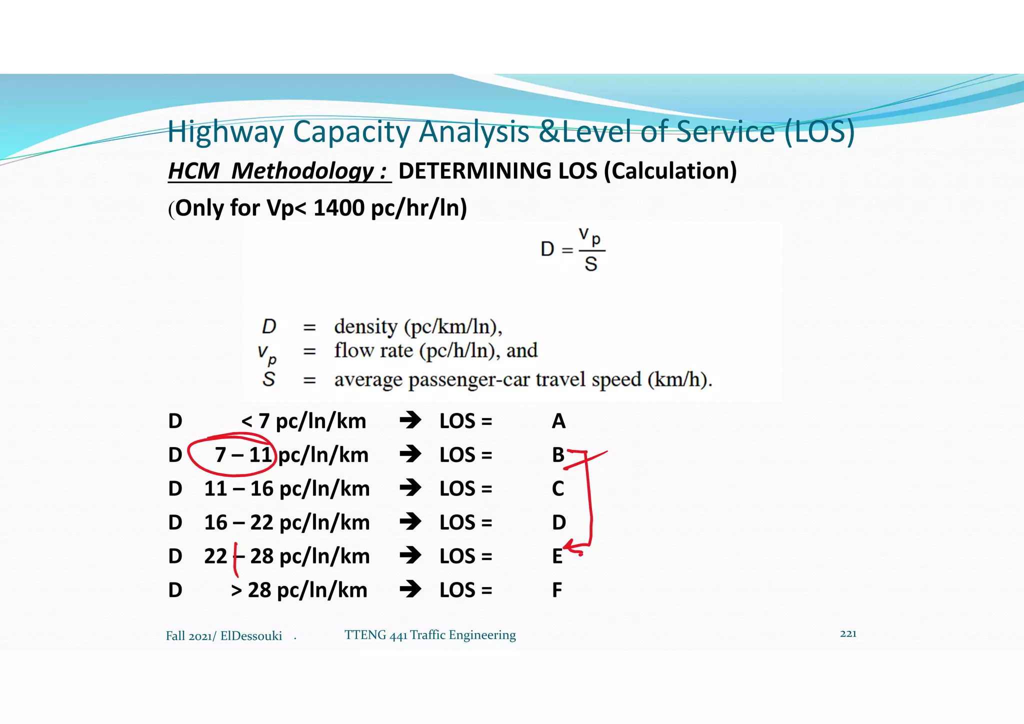 Tteng 441 traffic engineering fall 2021 part4 | PPT